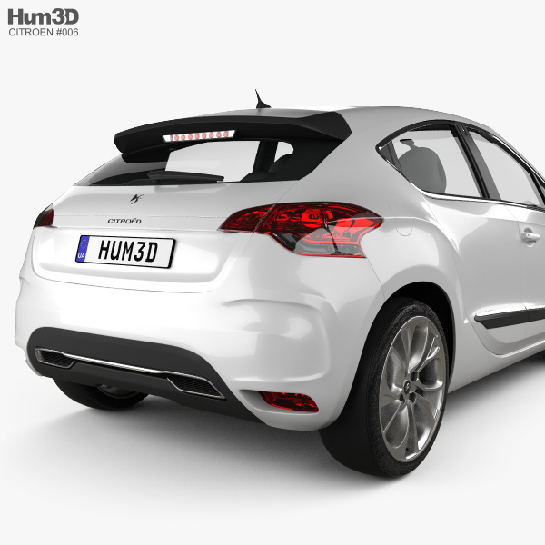 Citroen DS4 2012 3D model - Download Hatchback on 3DModels.org