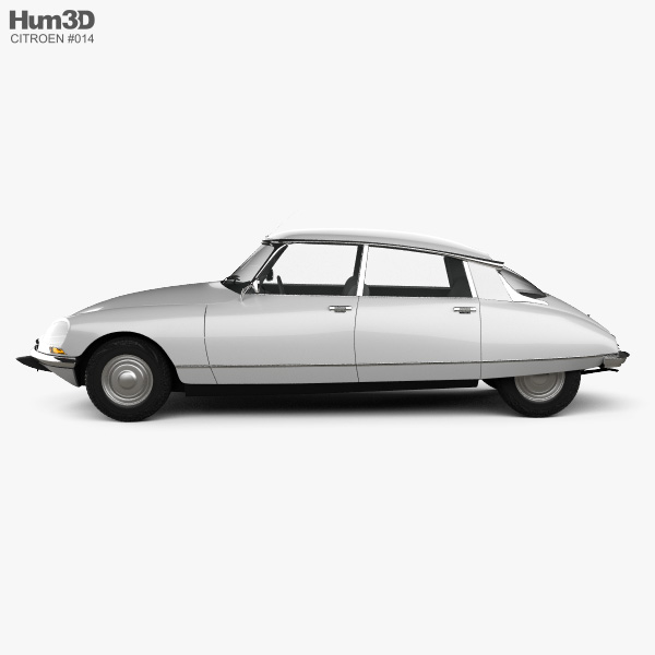 Citroen DS 4-door sedan 1970 3D model - Download Sedan on 3DModels.org
