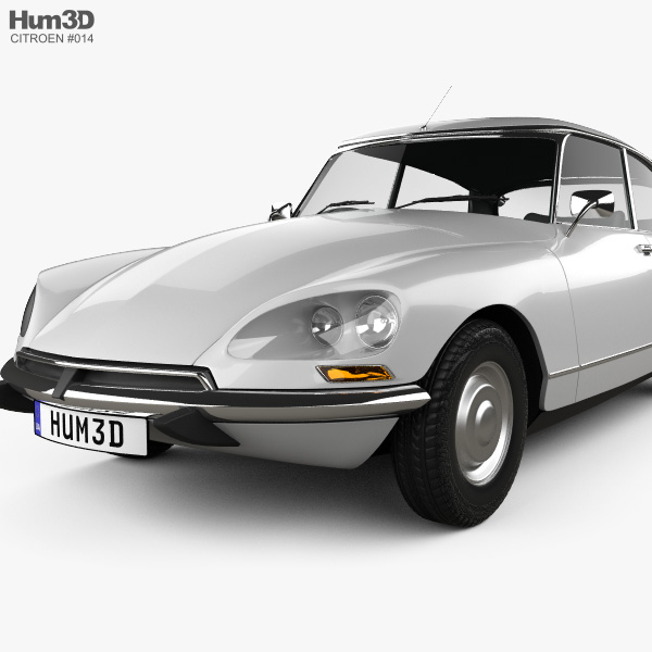 Citroen DS 4-door sedan 1970 3D model - Download Sedan on 3DModels.org