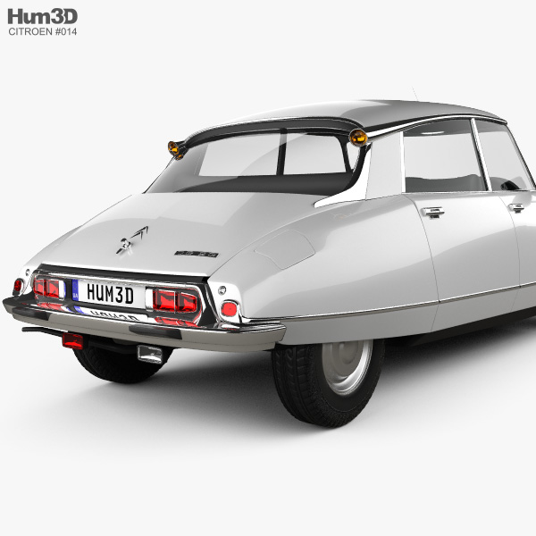 Citroen DS 4-door sedan 1970 3D model - Download Sedan on 3DModels.org