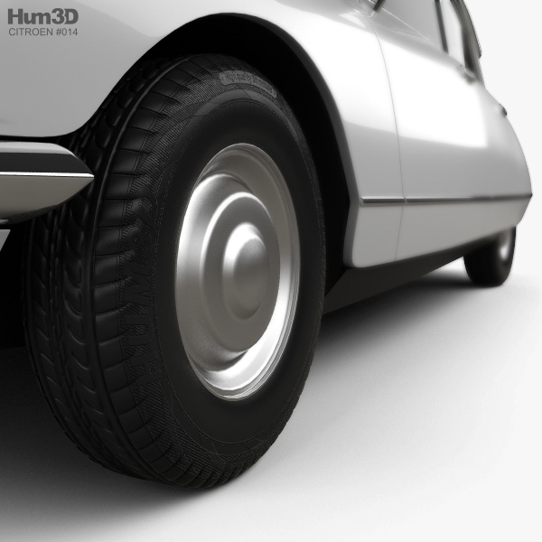 Citroen DS 4-door sedan 1970 3D model - Download Sedan on 3DModels.org