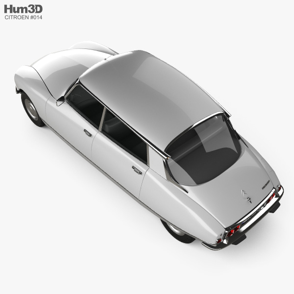 Citroen DS 4-door sedan 1970 3D model - Download Sedan on 3DModels.org