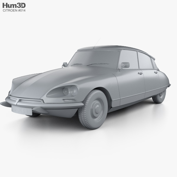 Citroen DS 4-door sedan 1970 3D model - Download Sedan on 3DModels.org