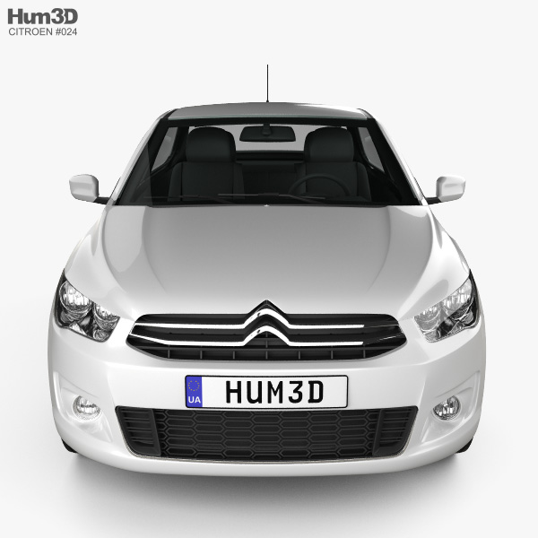 Citroen C-Elysee sedan 2016 3D model - Download Sedan on 3DModels.org