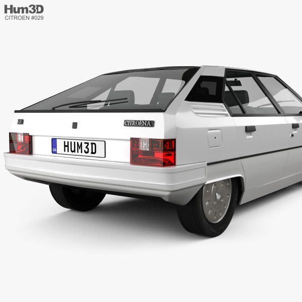 Citroen BX 1994 3D model - Download Hatchback on 3DModels.org