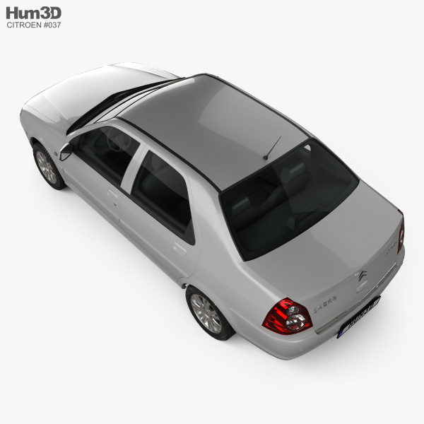 Citroen C-Elysee sedan 2012 3D model - Download Sedan on 3DModels.org