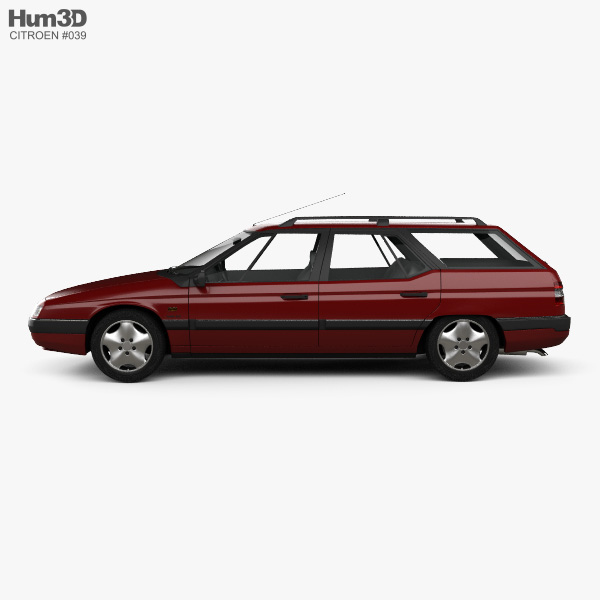 Citroen XM Break 2000 3D model - Download Wagon car on 3DModels.org