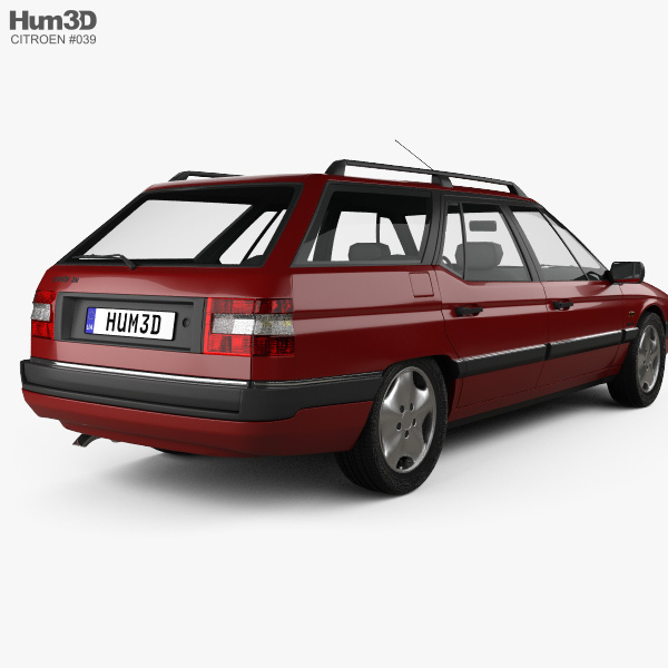 Citroen XM Break 2000 3D model - Download Wagon car on 3DModels.org
