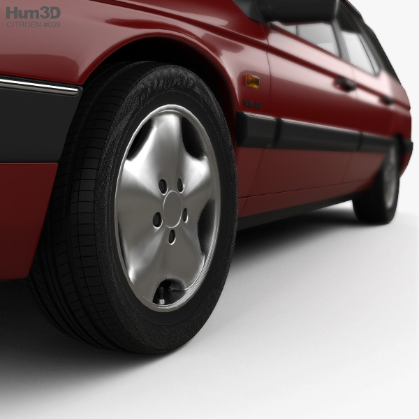 Citroen XM Break 2000 3D model - Download Wagon car on 3DModels.org