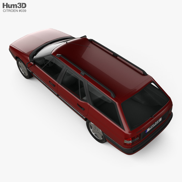 Citroen XM Break 2000 3D model - Download Wagon car on 3DModels.org