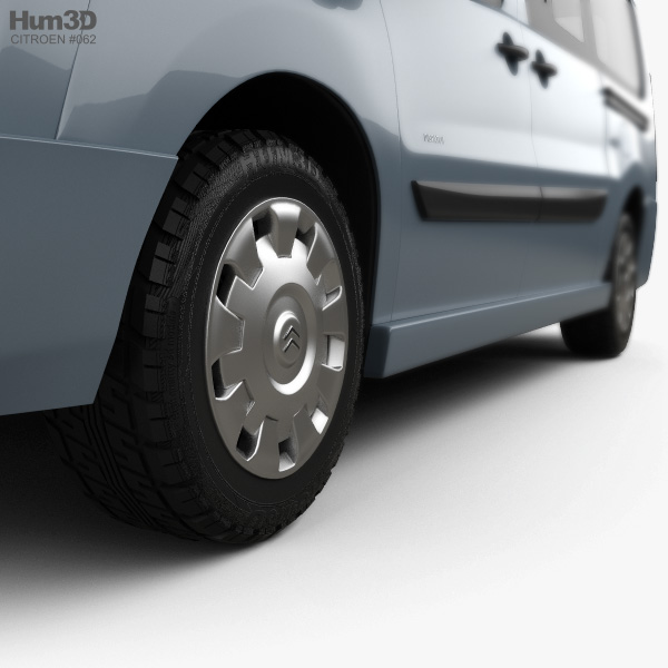 Citroen Dispatch Combi L2H1 2016 3D model - Download Van on 3DModels.org