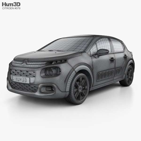 Citroen C3 2020 Modelo 3D - Descargar Crossover SUV on 3DModels.org