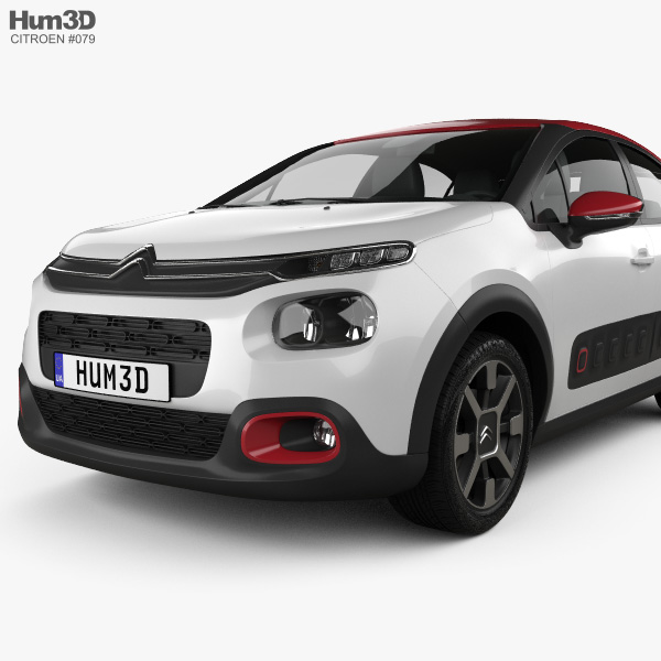 Citroen C3 2020 3D model - Download Crossover SUV on 3DModels.org