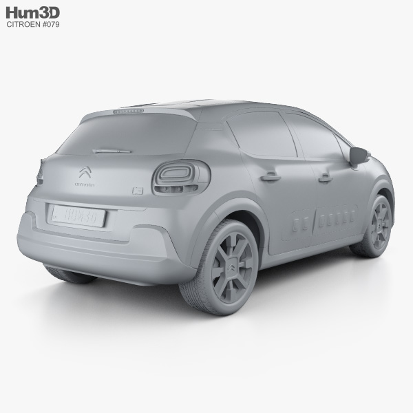 Citroen C3 2020 3D model - Download Crossover SUV on 3DModels.org
