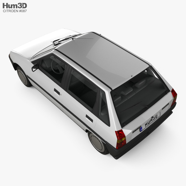Citroen AX Hatchback Compacto 1998 Modelo 3D - Descargar Hatchback on ...