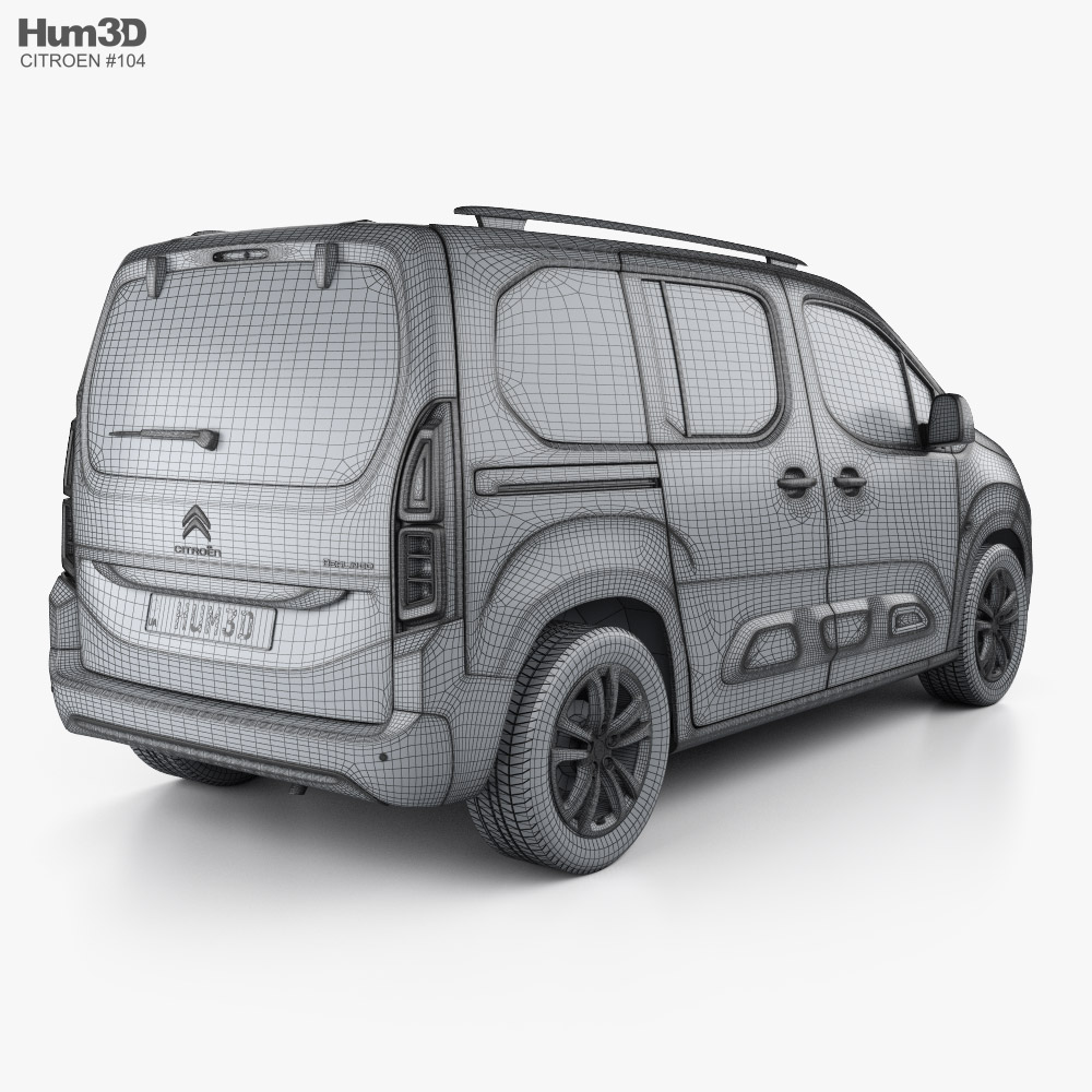 Citroen Berlingo 2021 3D model - Download Van on 3DModels.org