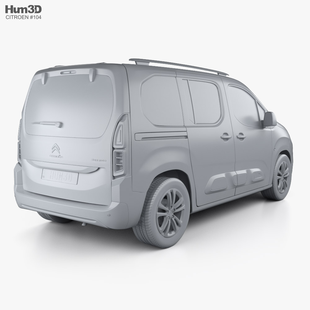 Citroen Berlingo 2021 3D model - Download Van on 3DModels.org