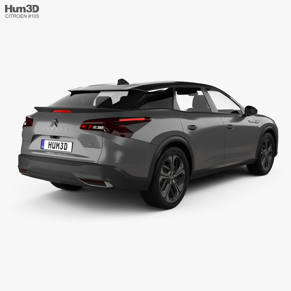 Citroen C5 X 2024 3D model - Download Hatchback on 3DModels.org