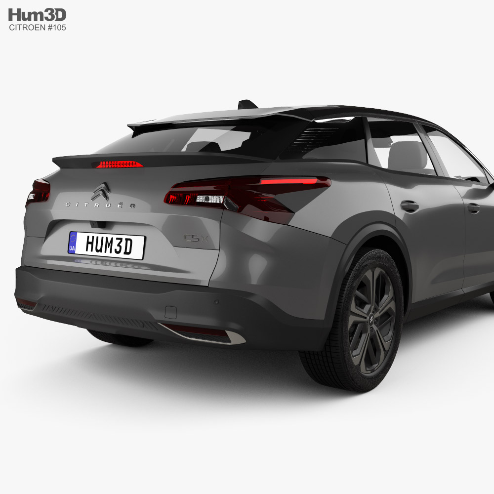 Citroen C5 X 2024 3D model - Download Hatchback on 3DModels.org