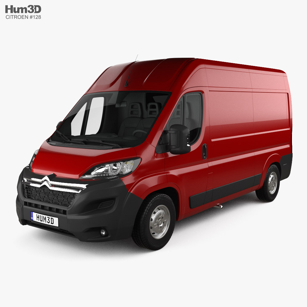 Citroen Jumper Panel Van L2H2 2018 3D model - Download Van on 3DModels.org