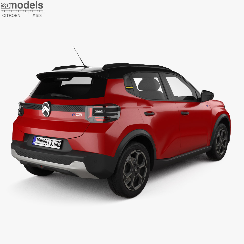 Citroen C3 e Max 2025 3D model - Download Crossover SUV on 3DModels.org