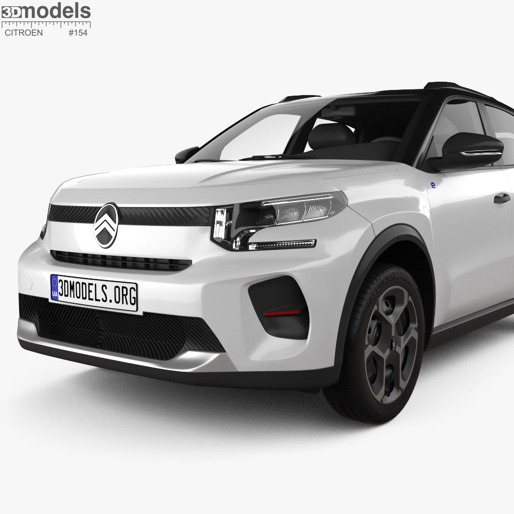 Citroen C3 e Max Plus 2025 3D model - Download Crossover SUV on ...