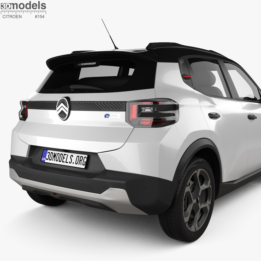Citroen C3 e Max Plus 2025 3D model - Download Crossover SUV on ...