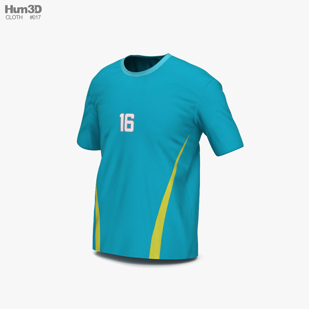 Football Jersey 3D model - Download Sports Equipment on 3DModels.org