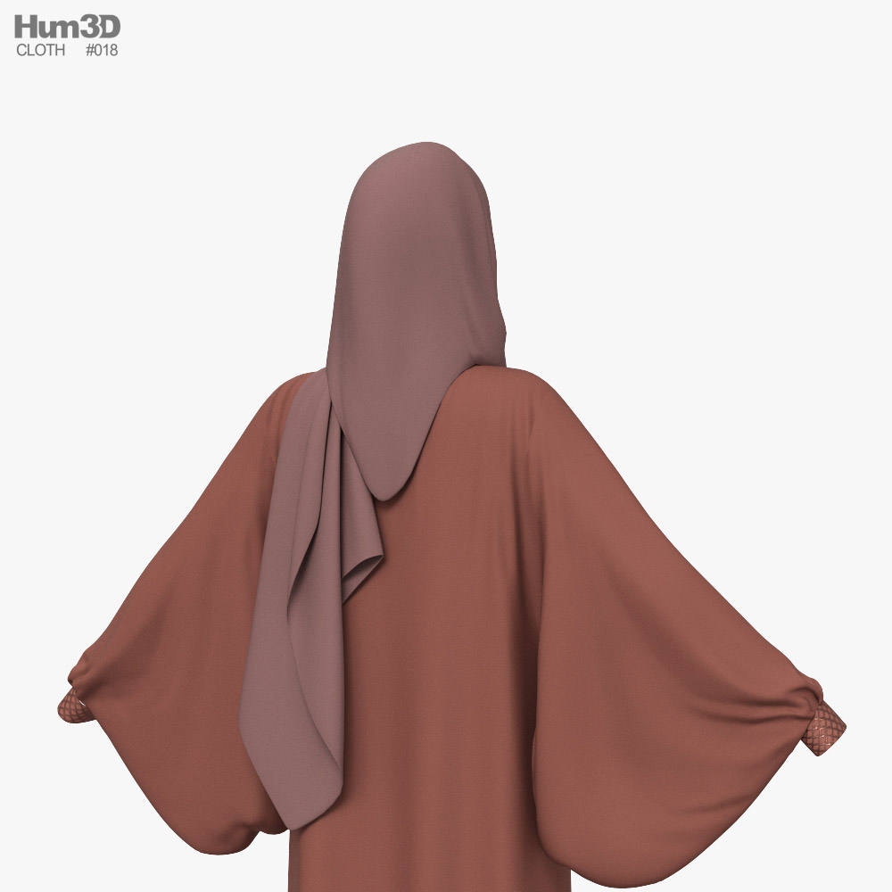 Abaya 3D model - Download Suits on 3DModels.org