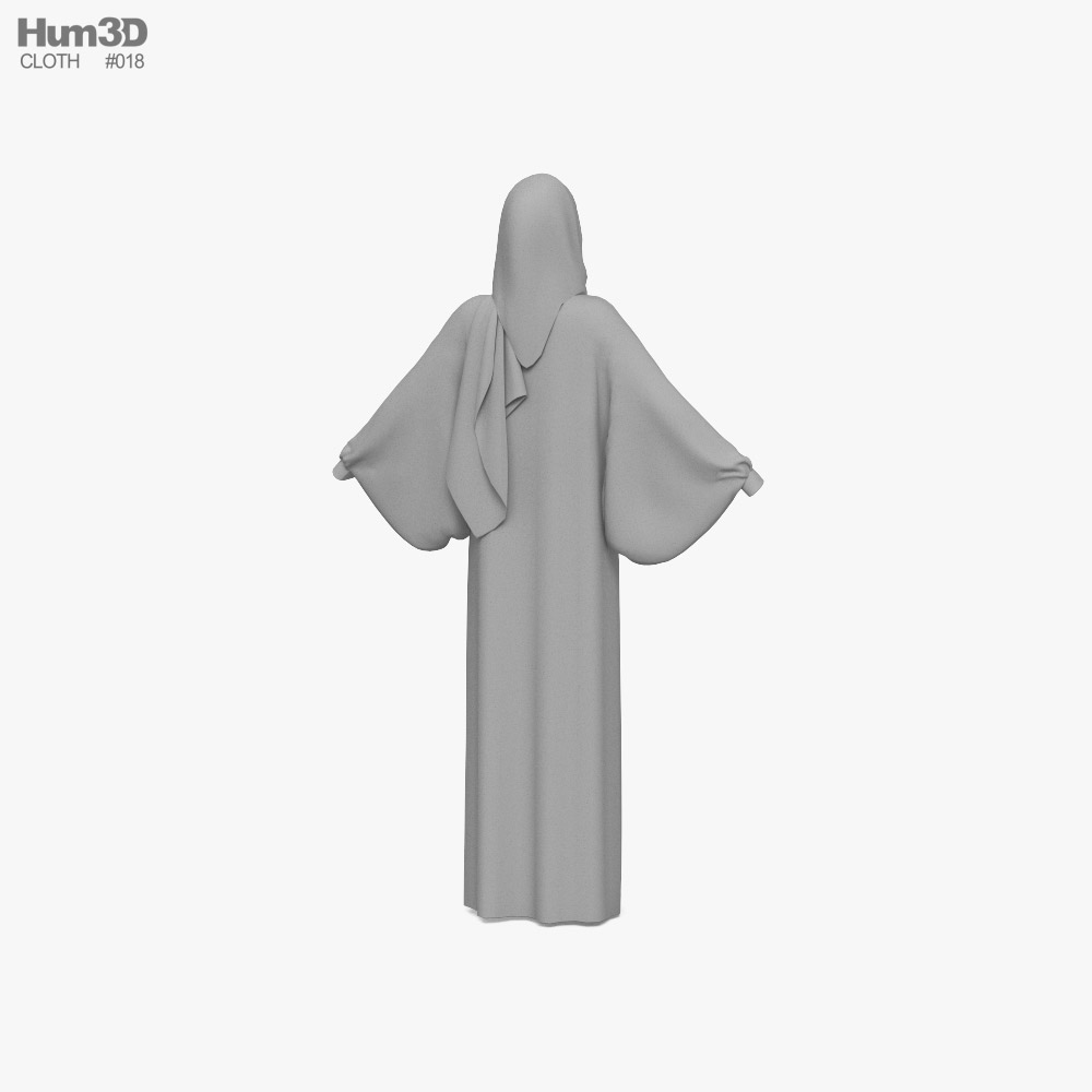 Abaya 3D model - Download Suits on 3DModels.org