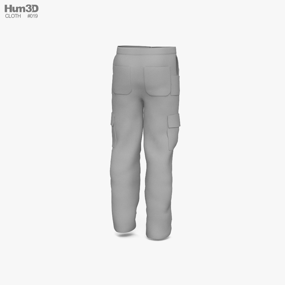 Cargo Pants 3D model - Download Trousers on 3DModels.org