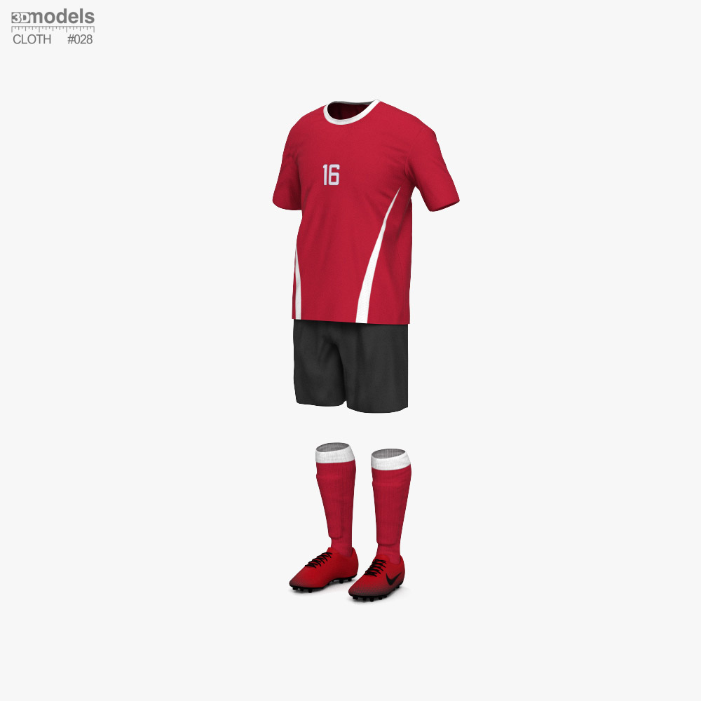 Football Uniform 3D model - Download Sportswear on 3DModels.org