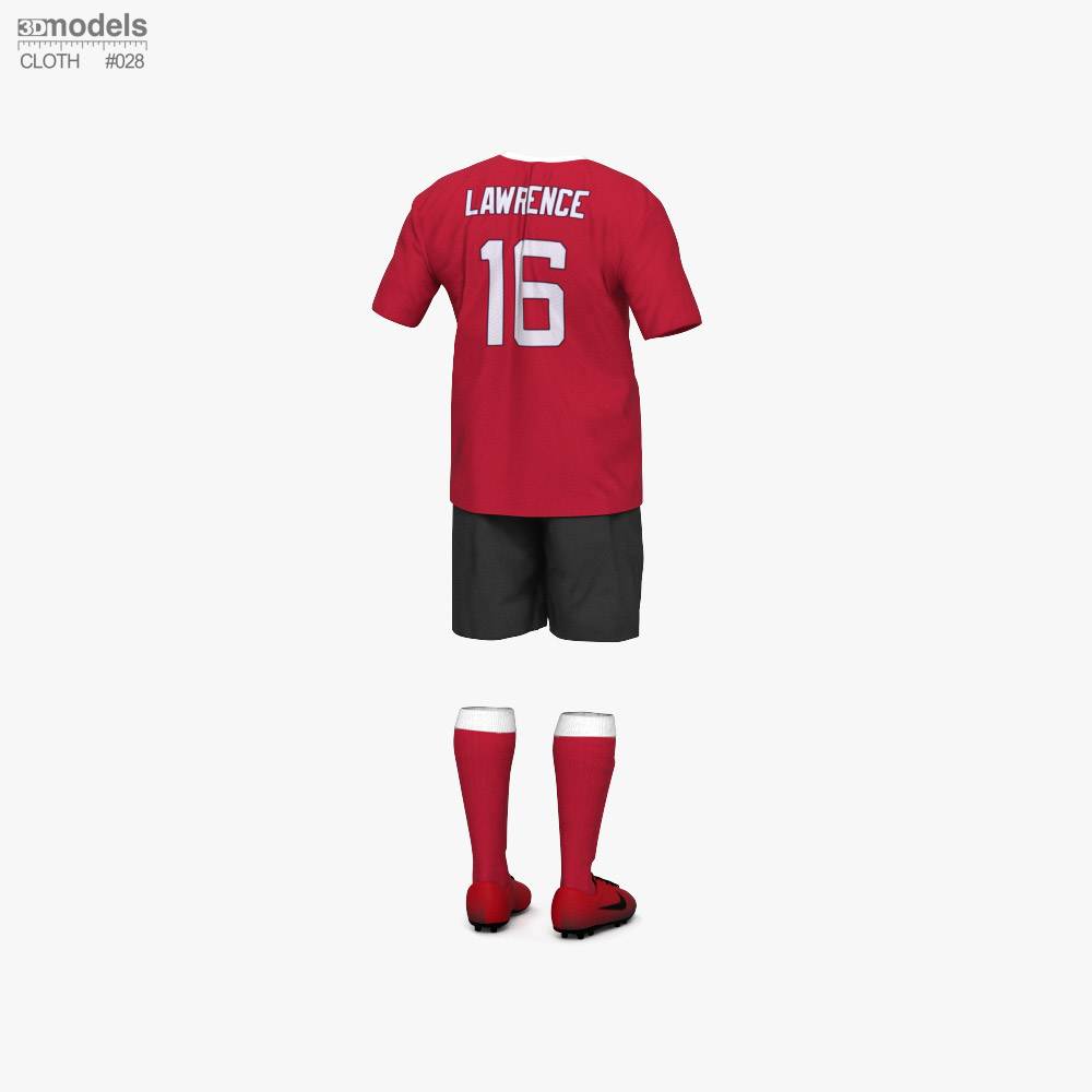 Football Uniform 3D model - Download Sportswear on 3DModels.org