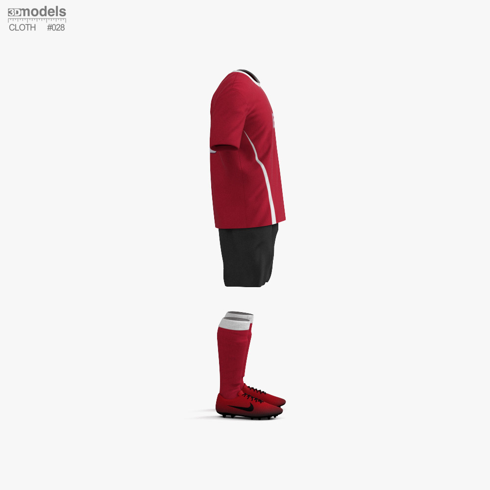 Football Uniform 3D model - Download Sportswear on 3DModels.org