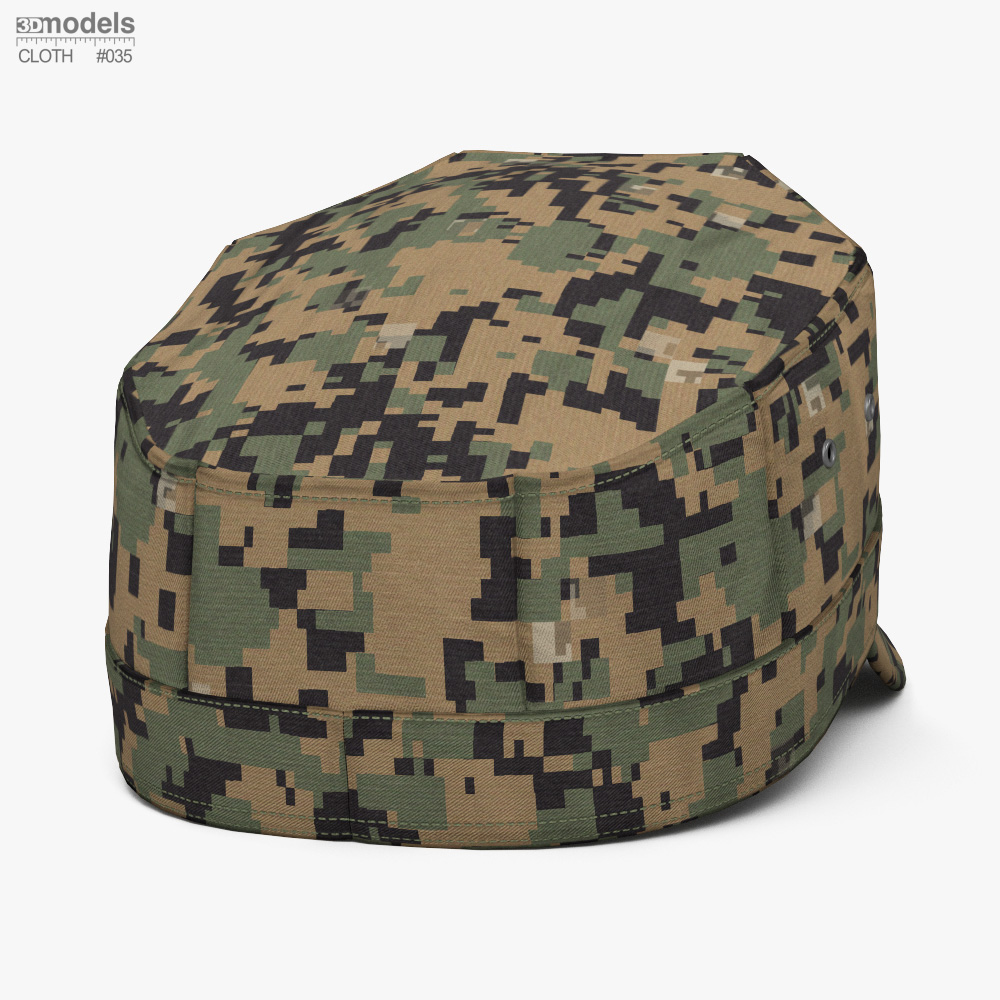 Patrol Cap USMC 3D 모델 - 다운로드 모자 on 3DModels.org