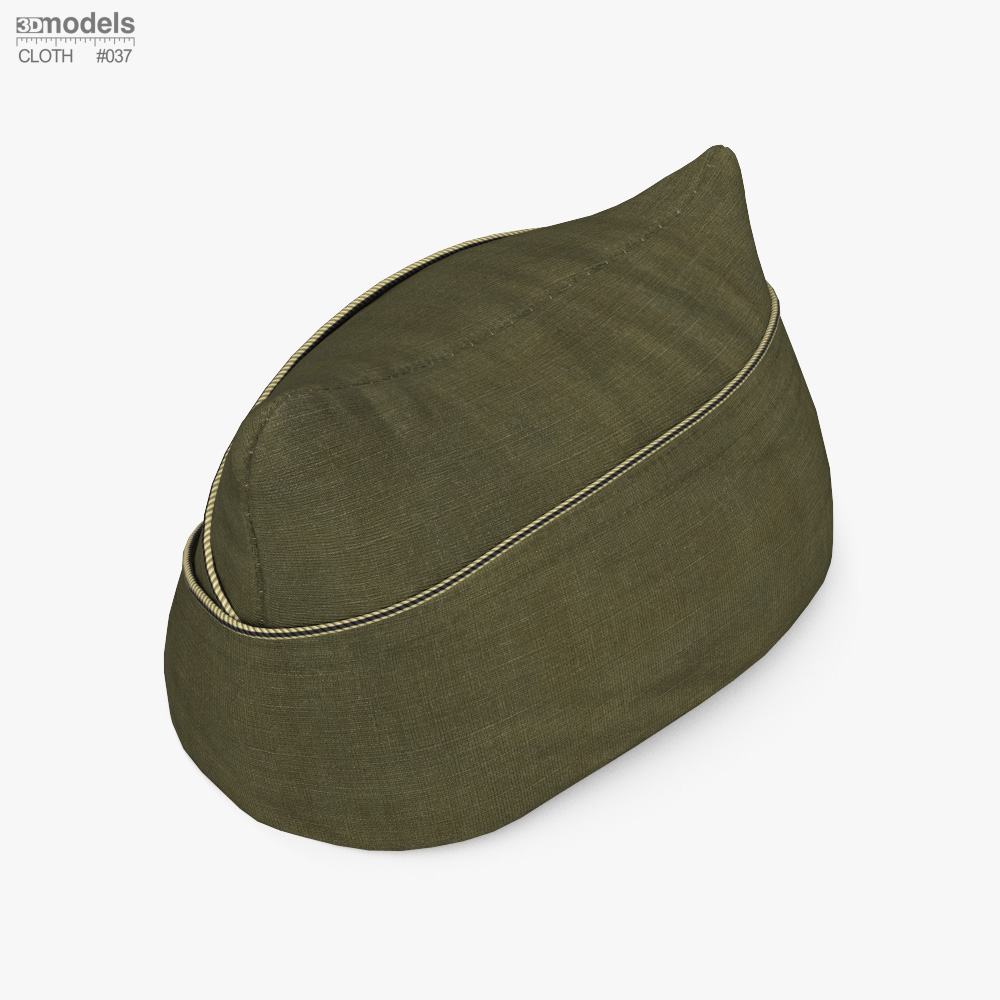 Garrison Cap 3D model - Download Hats on 3DModels.org
