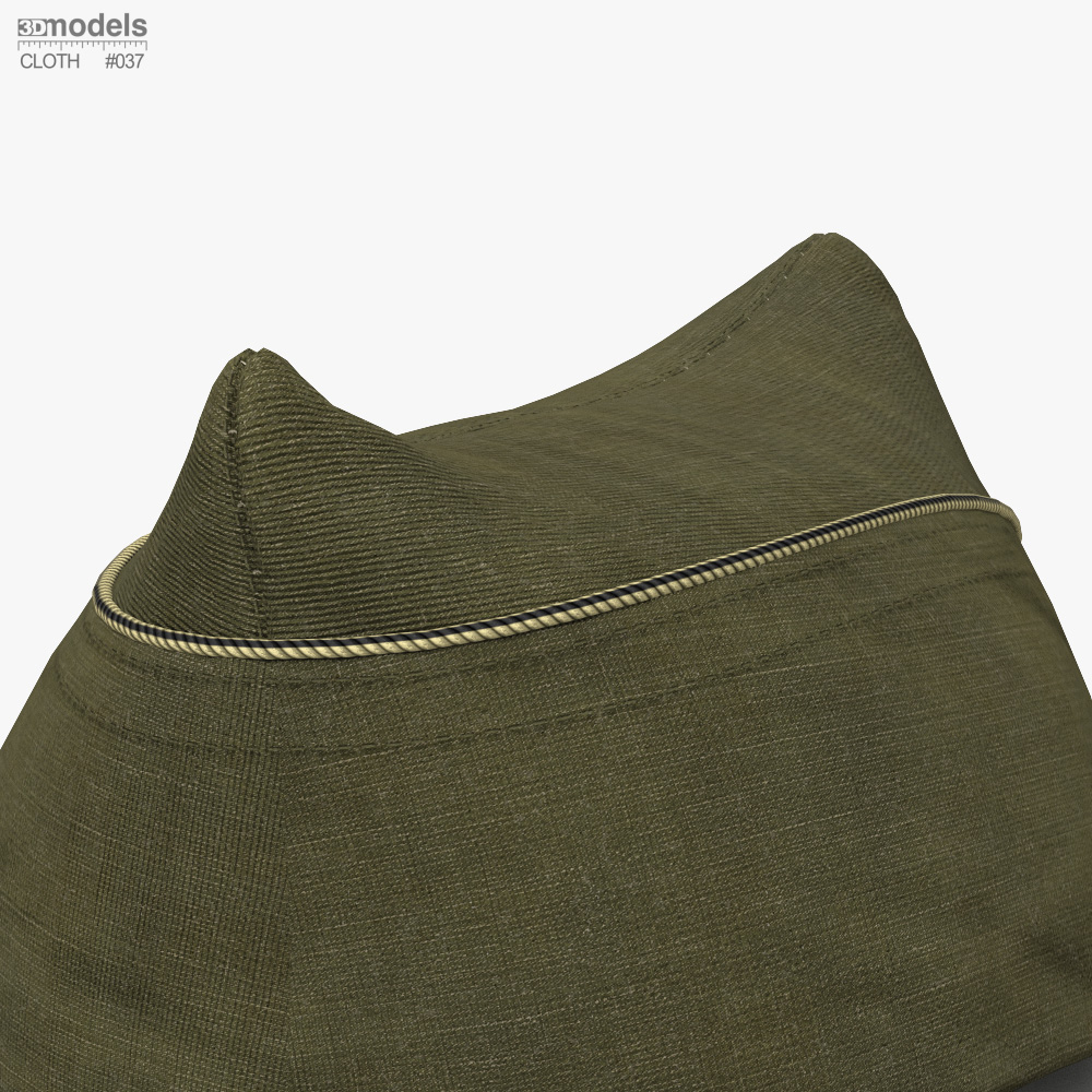 Garrison Cap 3D model - Download Hats on 3DModels.org