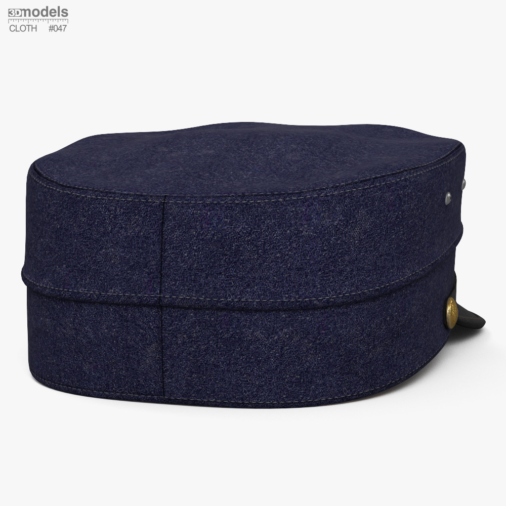 Officer Undress Hat 3D model - Download Hats on 3DModels.org