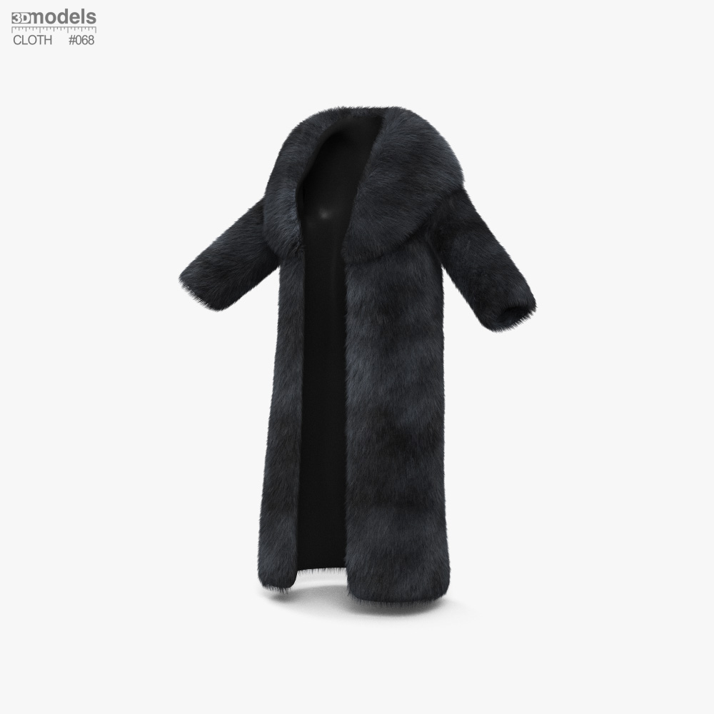 Fur Coat 3D model - Download Coats on 3DModels.org