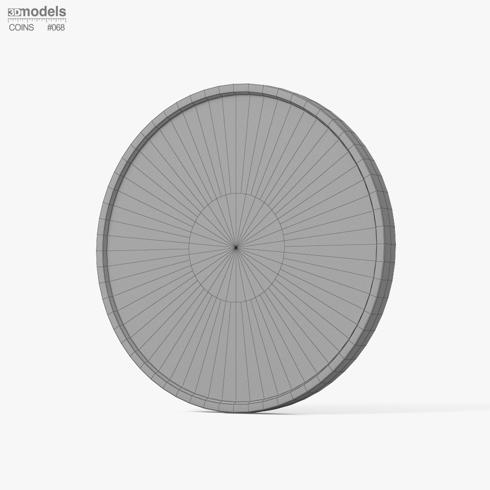 Indian Five Rupee Coin 3D model - Download Coins, Banknotes on 3DModels.org