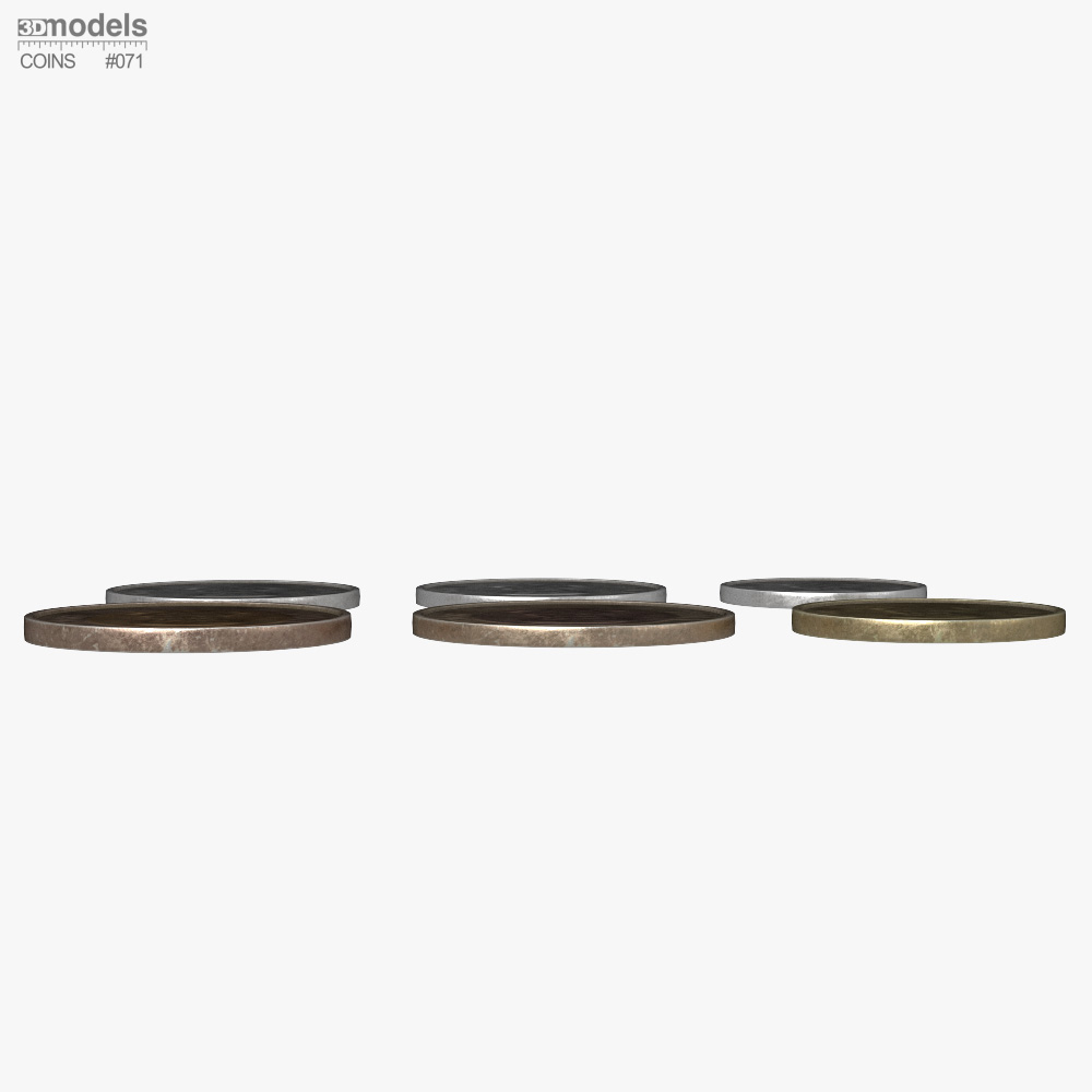 Indian Coins Collection 3D model - Download Coins, Banknotes on ...