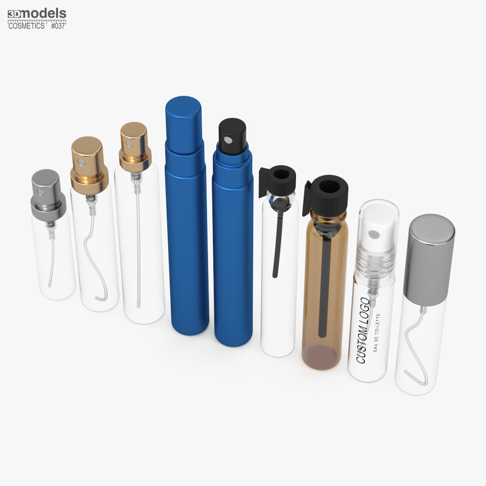 Perfume Sample Bottles 3D model - Download Health and Beauty on ...