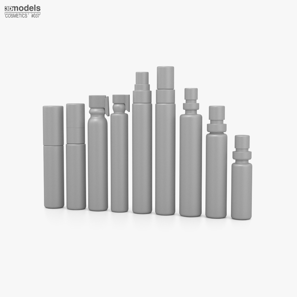 Perfume Sample Bottles 3D model - Download Health and Beauty on ...