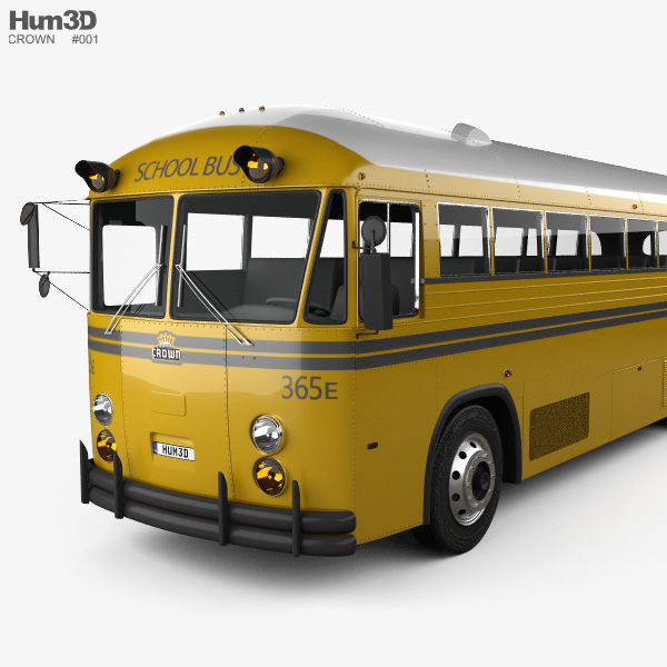 Crown Supercoach bus 1977 3D model - Download Bus on 3DModels.org