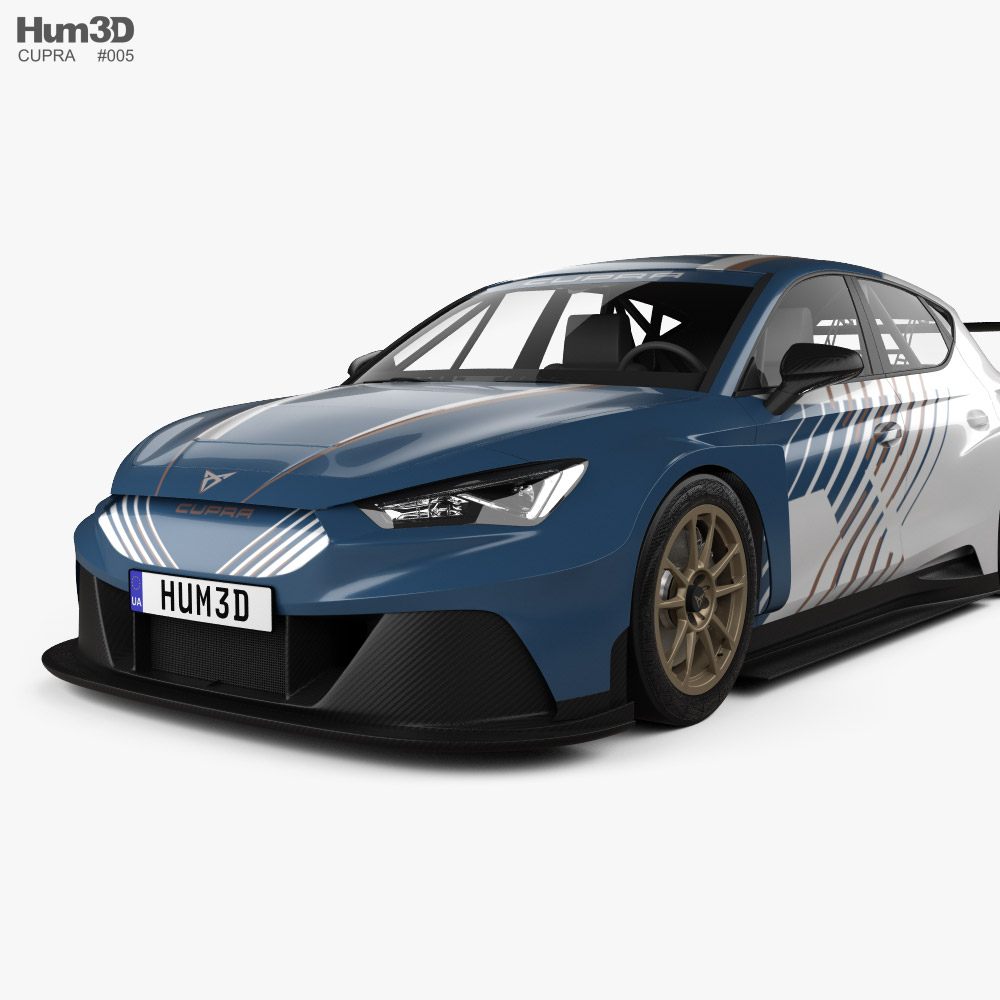 Cupra Leon e-Racer 2022 3D model - Download Sports car on 3DModels.org