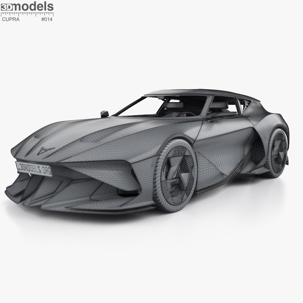 Cupra DarkRebel with HQ interior 2025 3D model - Download Sports car on ...
