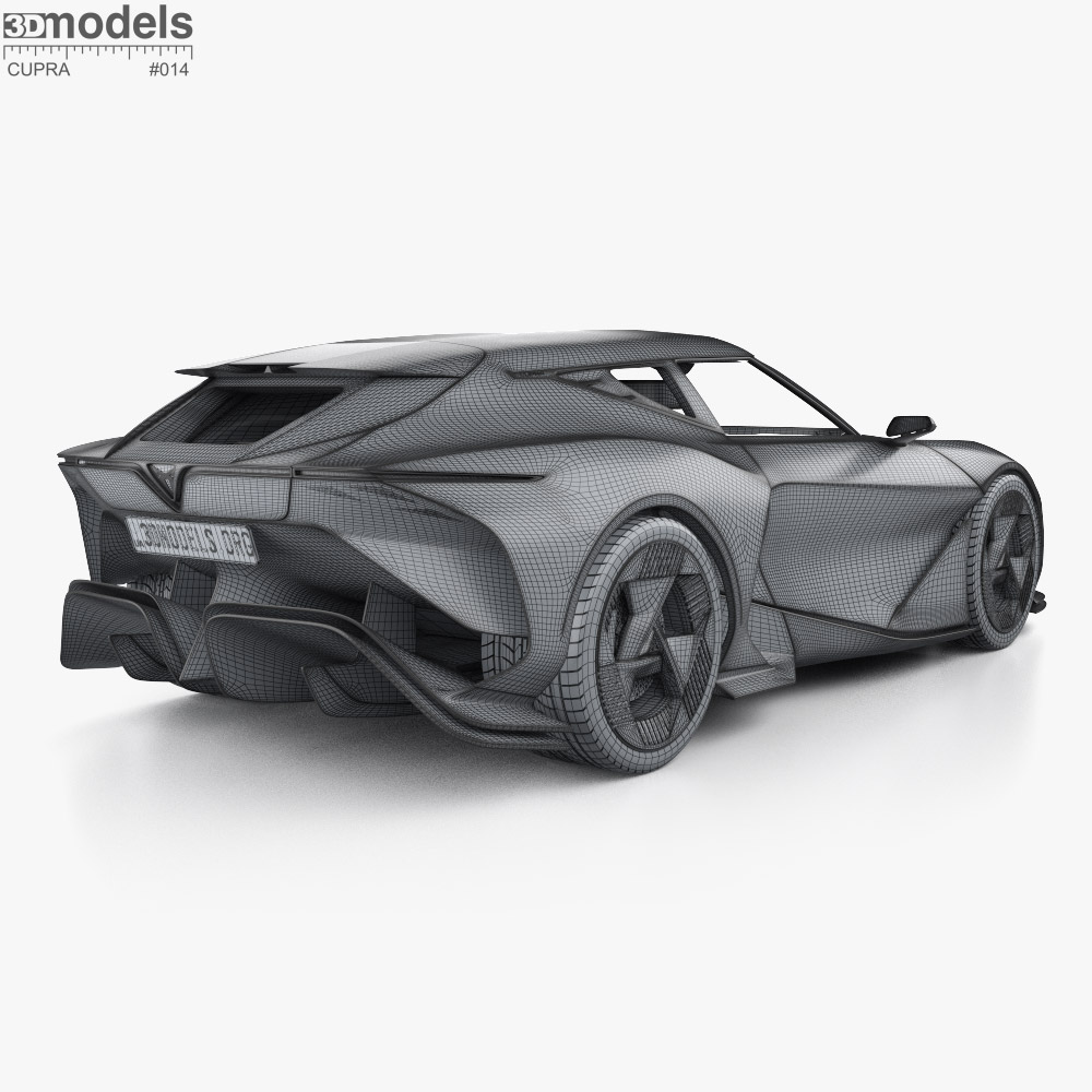Cupra DarkRebel with HQ interior 2025 3D model - Download Sports car on ...