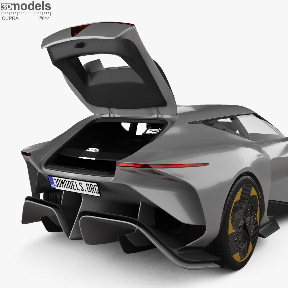 Cupra DarkRebel with HQ interior 2025 3D model - Download Sports car on ...
