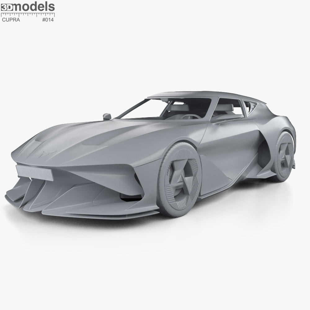Cupra DarkRebel with HQ interior 2025 3D model - Download Sports car on ...