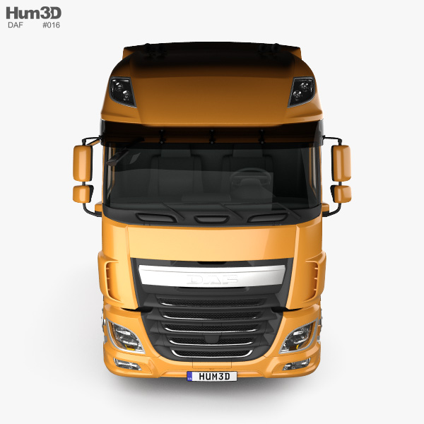 DAF XF Tractor Truck 2016 3D model - Download Truck on 3DModels.org